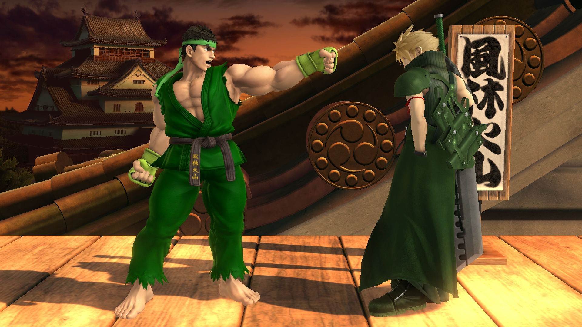 Dark Green Ryu (CSPs included!) [Super Smash Bros. (Wii U)] [Mods]