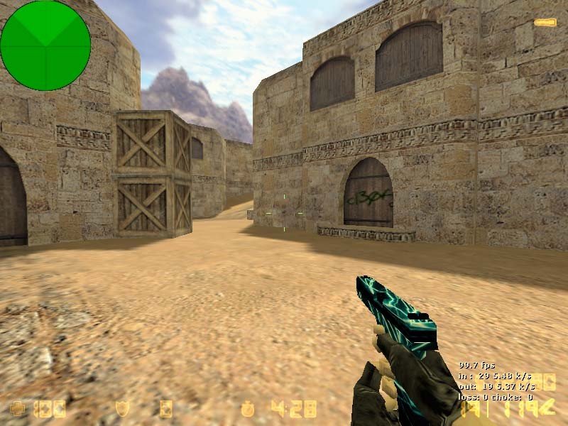 light blue-black glock Mod for Counter-Strike 1.6 | CS1.6 Mods