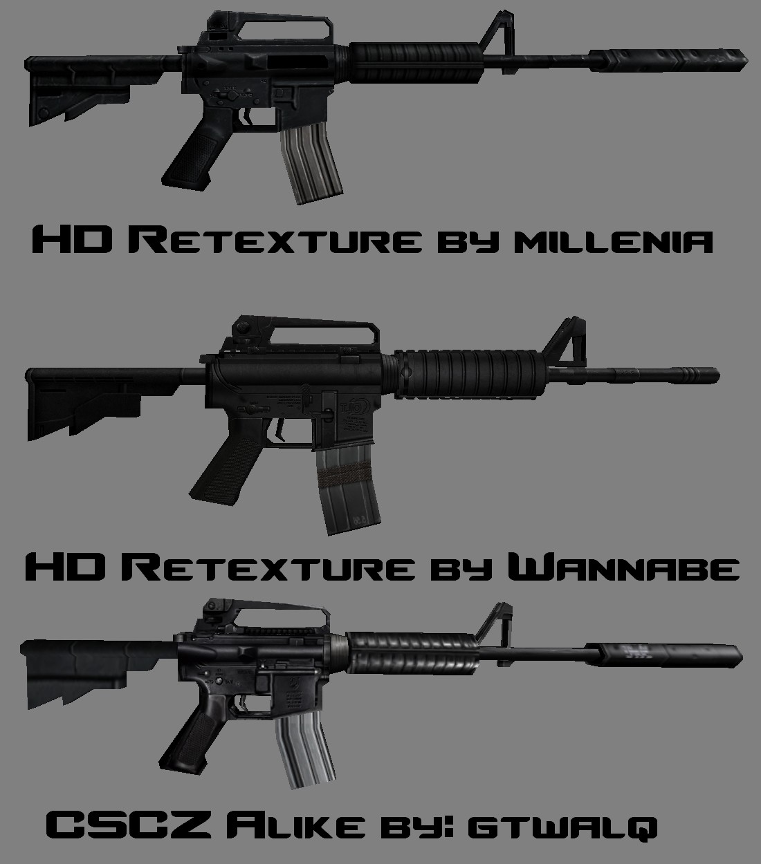 Default M4A1 With CS:GO Animations Mod for Counter-Strike 1.6 | CS1.6 Mods