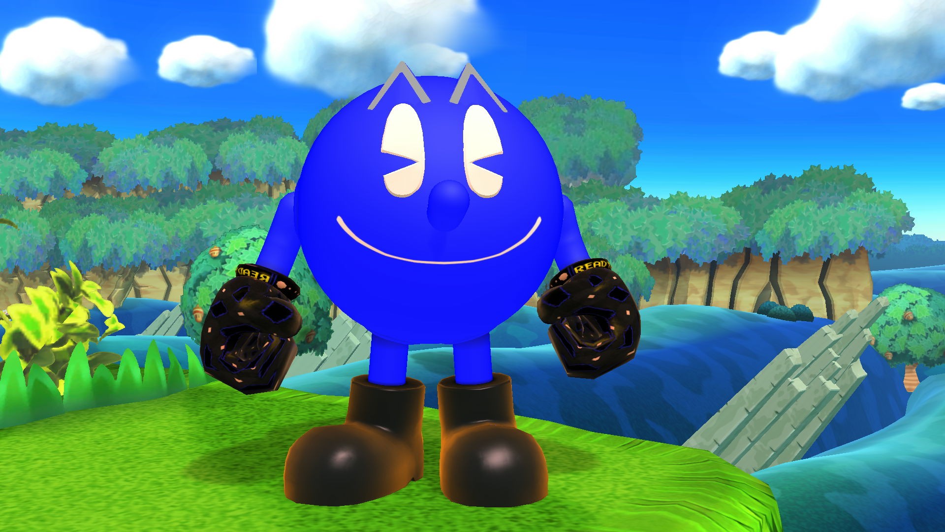 TURN-TO-BLUE / Pac-Maze Pac-Man [Super Smash Bros. (Wii U)] [Mods]