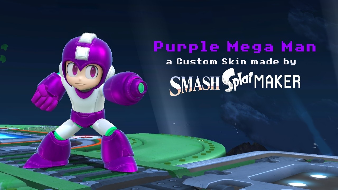 Purple Mega Man (CSP Included!) [Super Smash Bros. (Wii U)] [Mods]