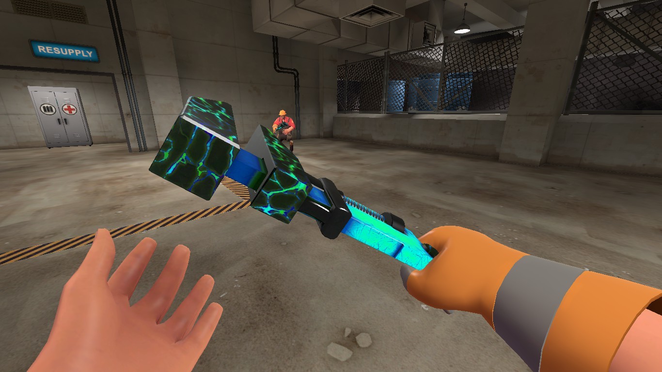 Blue Energy Wrench Mod for Team Fortress 2 | TF2 Mods