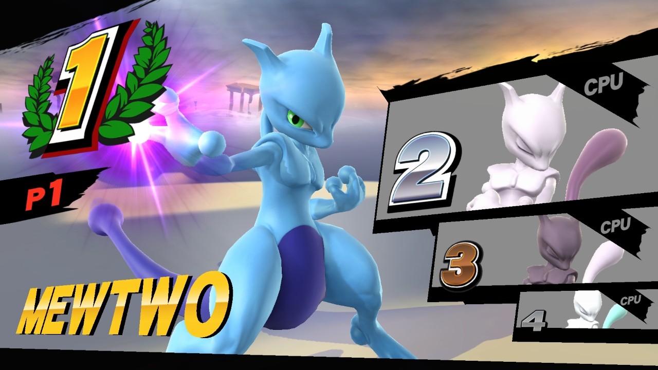 Blue Mewtwo Mod for Super Smash Bros. (Wii U) | SSB4U Mods