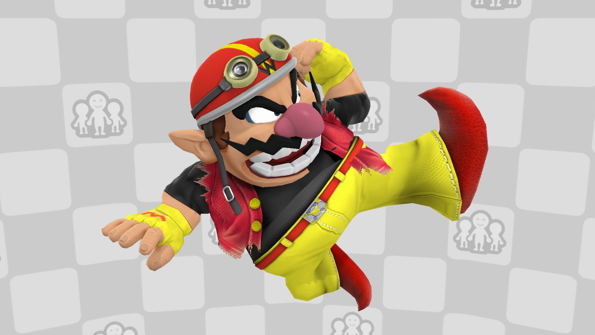 Red & Yellow & Black Biker Wario [Super Smash Bros. (Wii U)] [Mods]