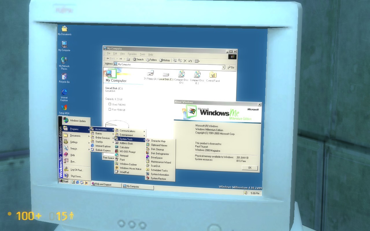 Windows ME Monitor Screens [Black Mesa] [Mods]