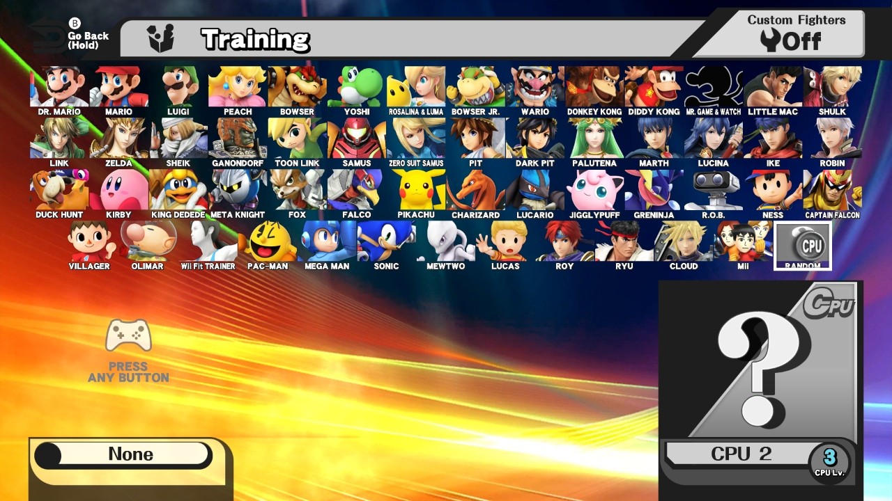 SmashU CSS BG Pack [Super Smash Bros. (Wii U)] [Mods]