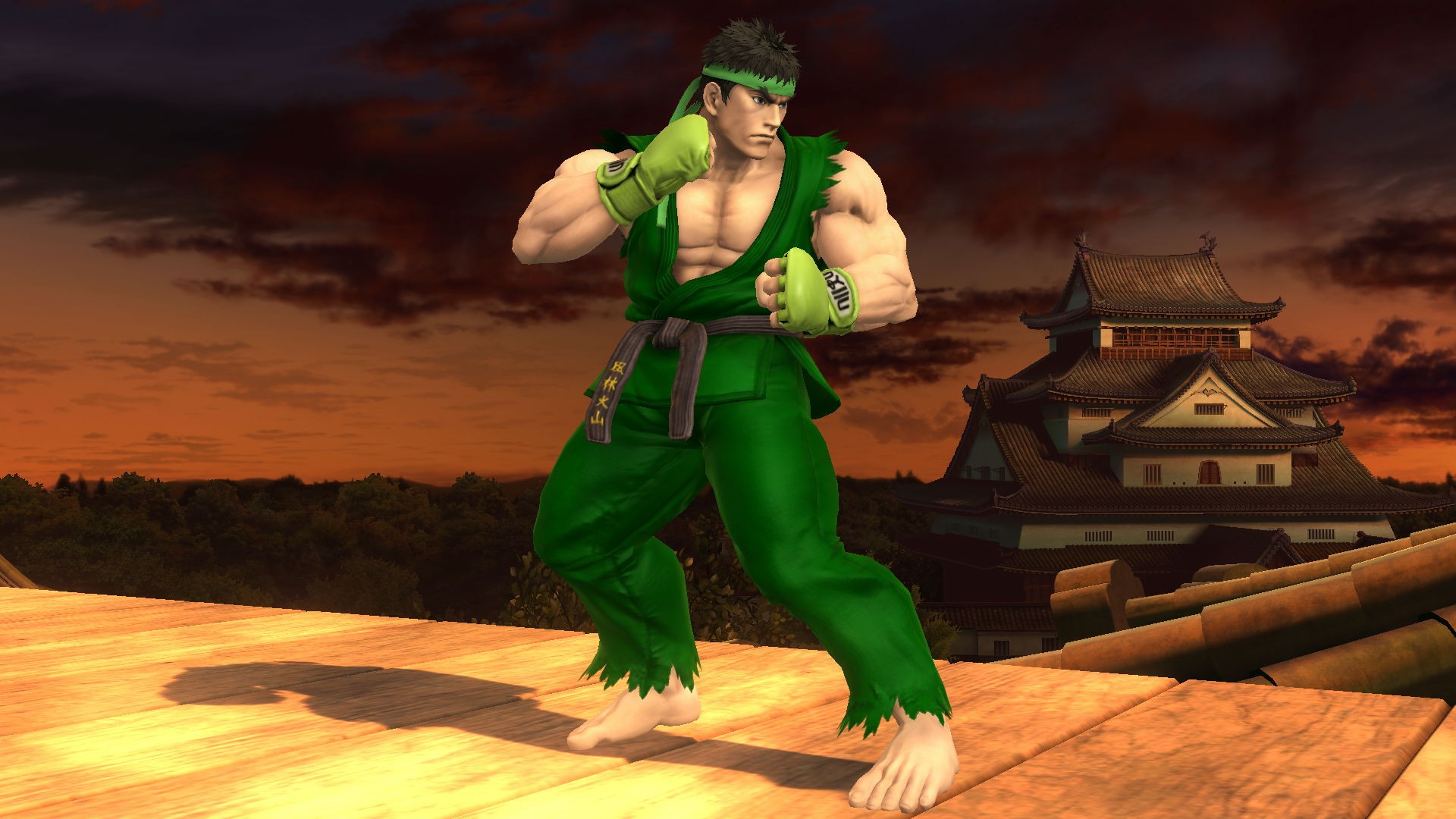 Dark Green Ryu (CSPs included!) [Super Smash Bros. (Wii U)] [Mods]