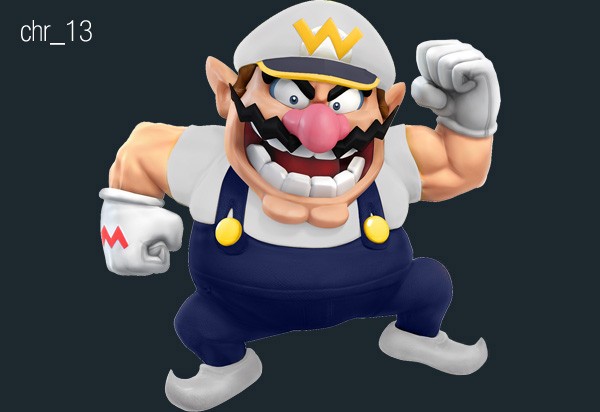 Classic Black and White Brawl Wario CSPs [Super Smash Bros. (Wii U)] [Mods]