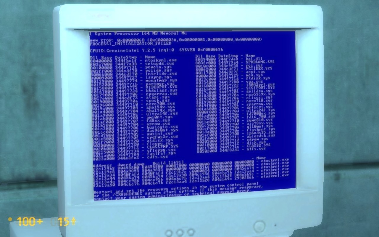 Windows NT 5.0 Monitor screens Mod for Black Mesa | BM Mods
