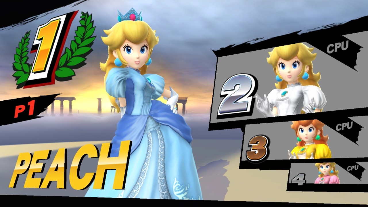 Blue Dress Peach Mod for Super Smash Bros. (Wii U) | SSB4U Mods