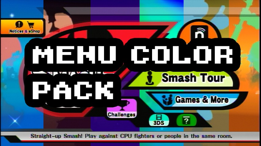Simple Menu Color Pack [Super Smash Bros. (Wii U)] [Mods]
