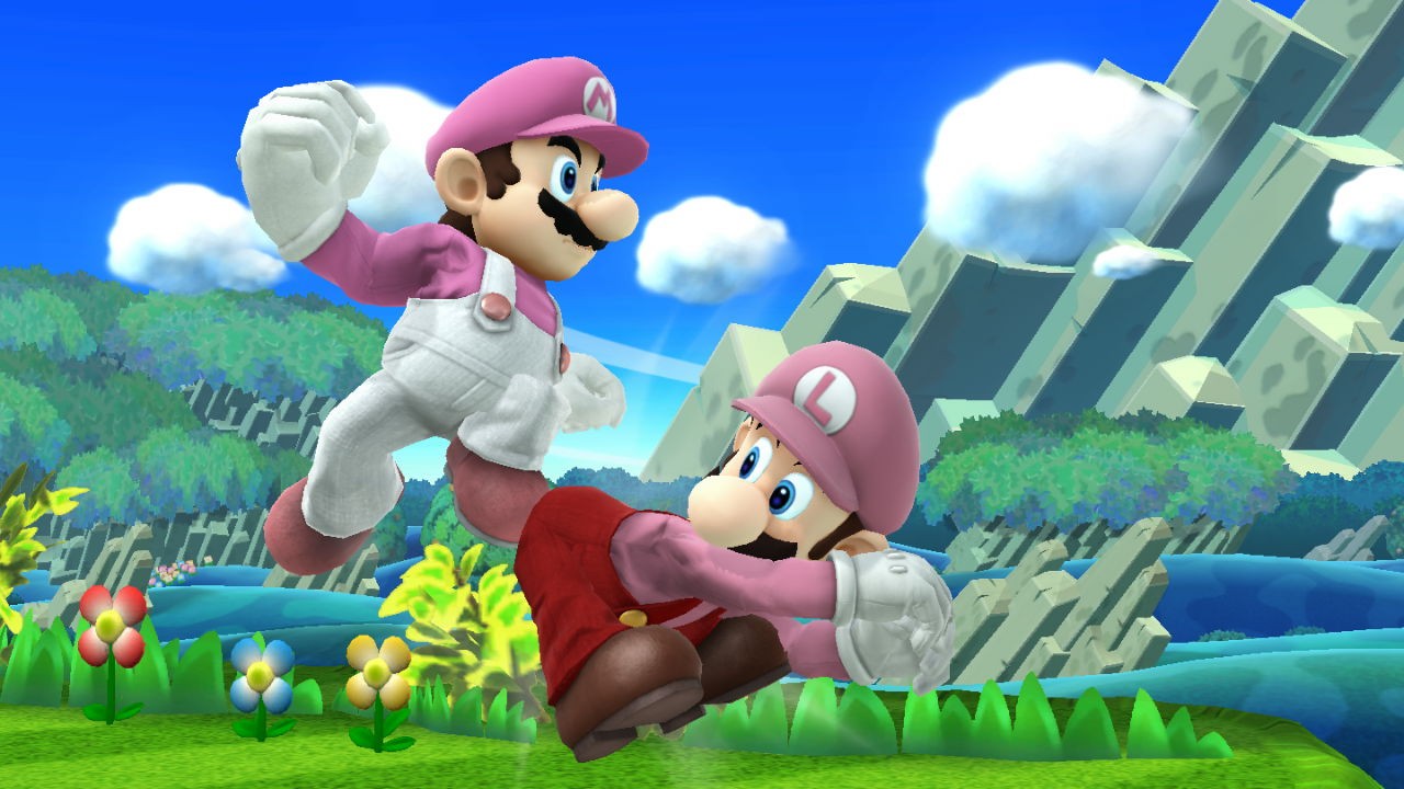 Pink Mario! [Super Smash Bros. (Wii U)] [Mods]