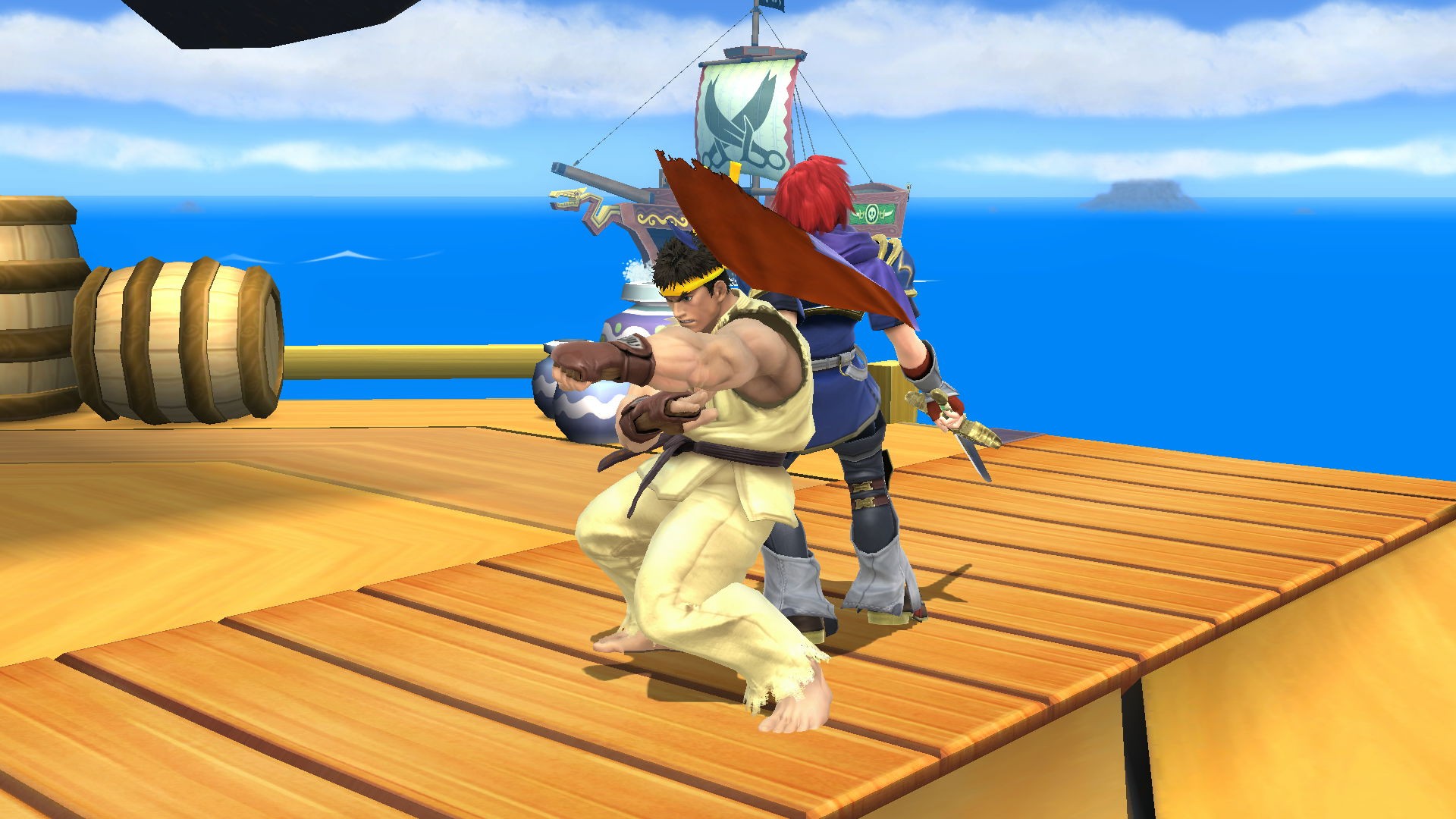 Dark Green Ryu/Yellow Tinted Ryu [Super Smash Bros. (Wii U)] [Mods]