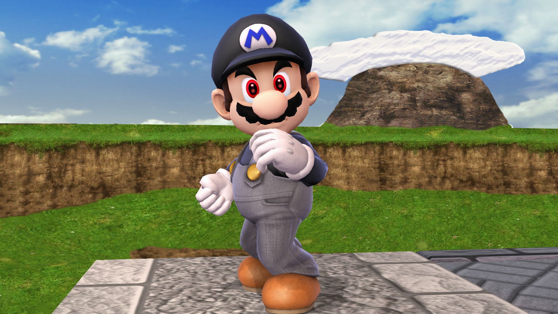 Mario Dark Costume [Super Smash Bros. (Wii U)] [Mods]
