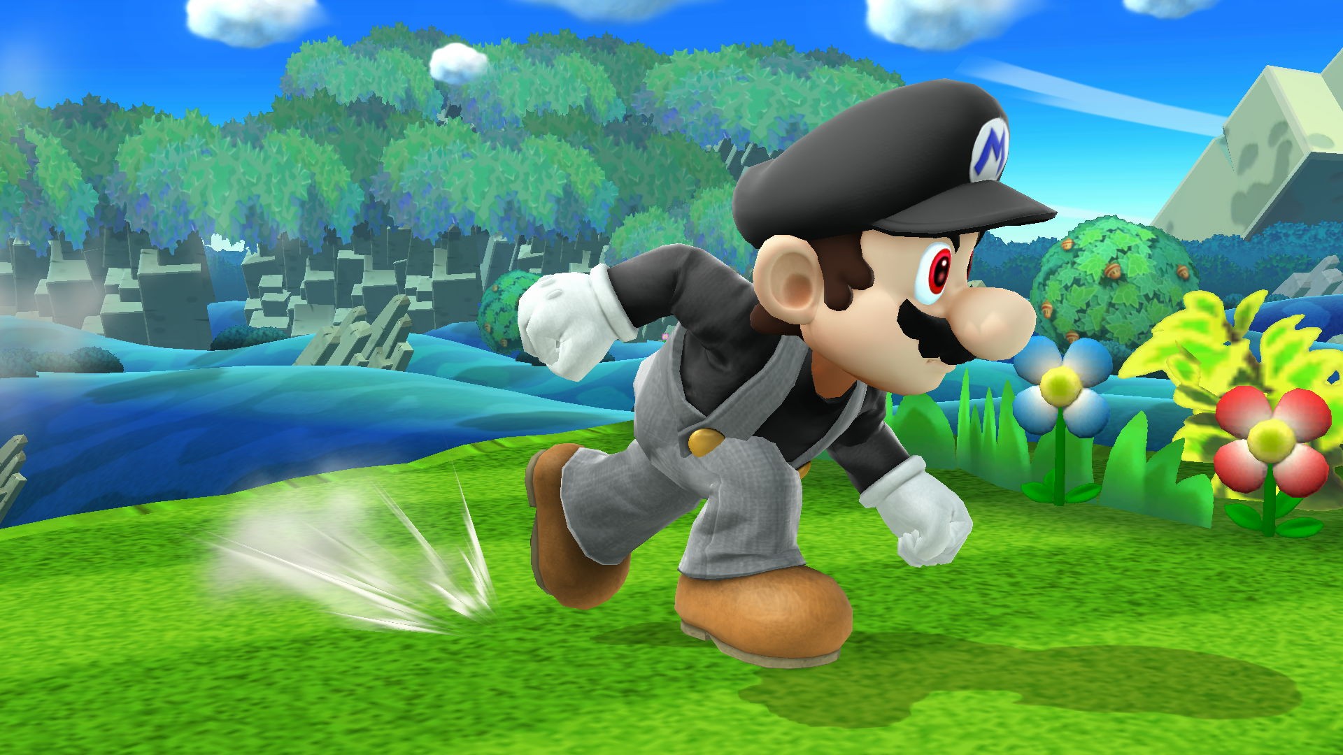 Mario Dark Costume [Super Smash Bros. (Wii U)] [Mods]