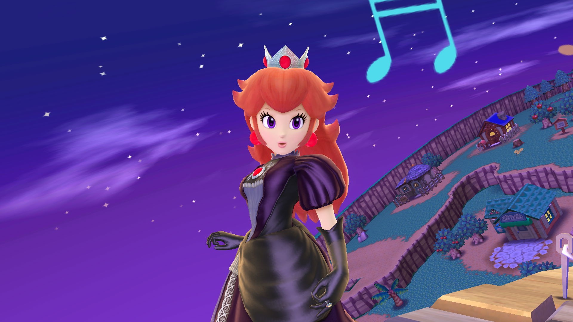 Goth Peach Mod for Super Smash Bros. (Wii U) | SSB4U Mods