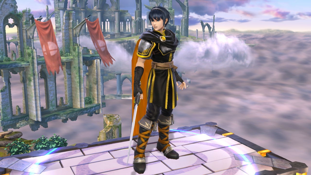 Better Black Marth Mod for Super Smash Bros. (Wii U) | SSB4U Mods