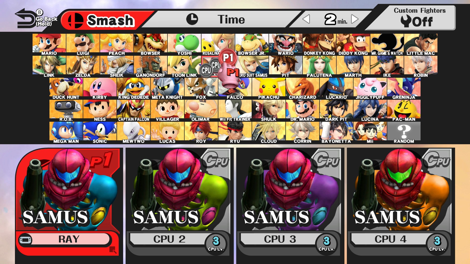 Fusion Suit Samus recolors (with CSPs) Mod for Super Smash Bros. (Wii U ...