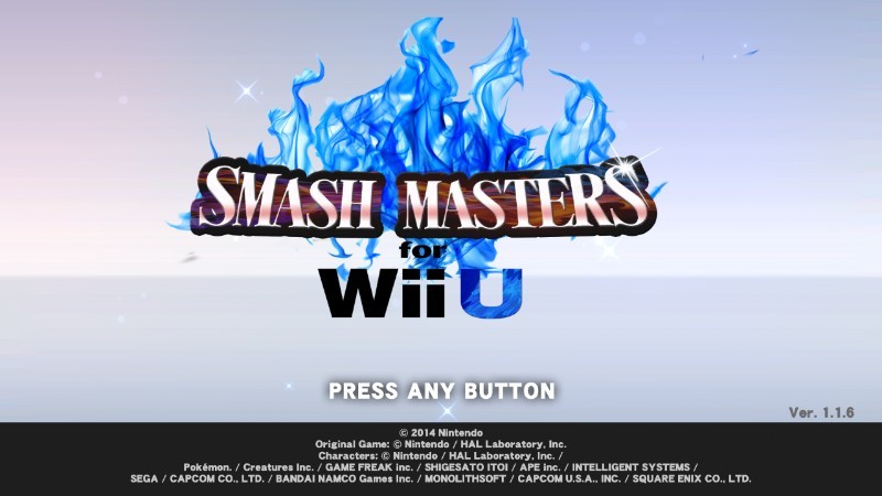 Smash Masters for Wii U Title Screen Mod for Super Smash Bros. (Wii U ...