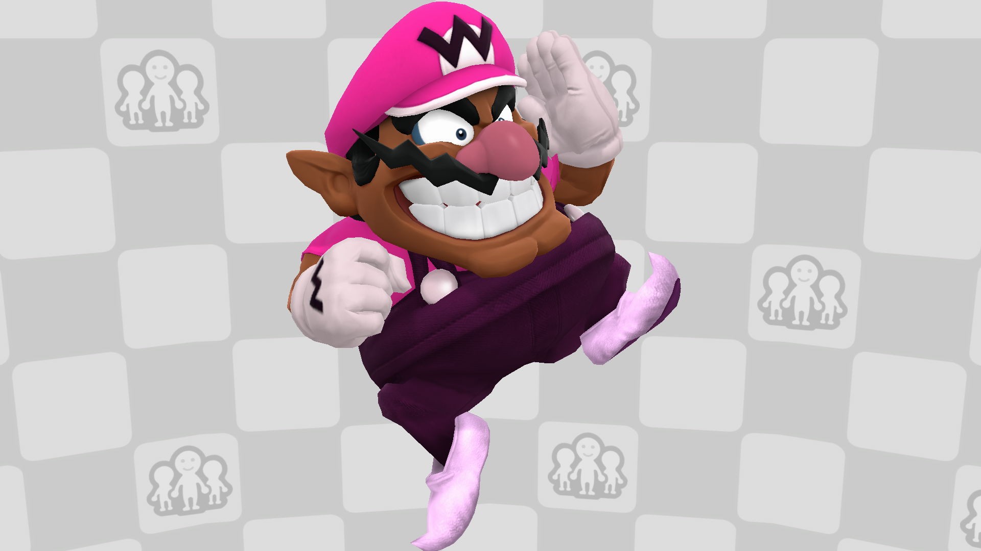 Dark Pink Wario [Super Smash Bros. (Wii U)] [Mods]