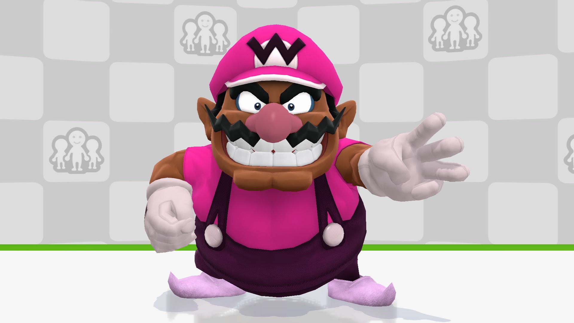 Dark Pink Wario [Super Smash Bros. (Wii U)] [Mods]