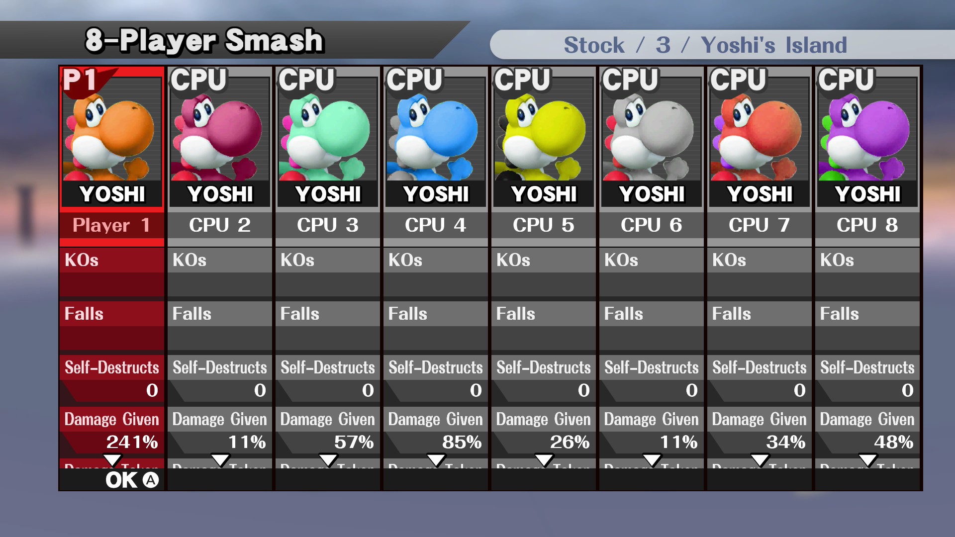 Yoshi Color Expansion! [Super Smash Bros. (Wii U)] [Mods]