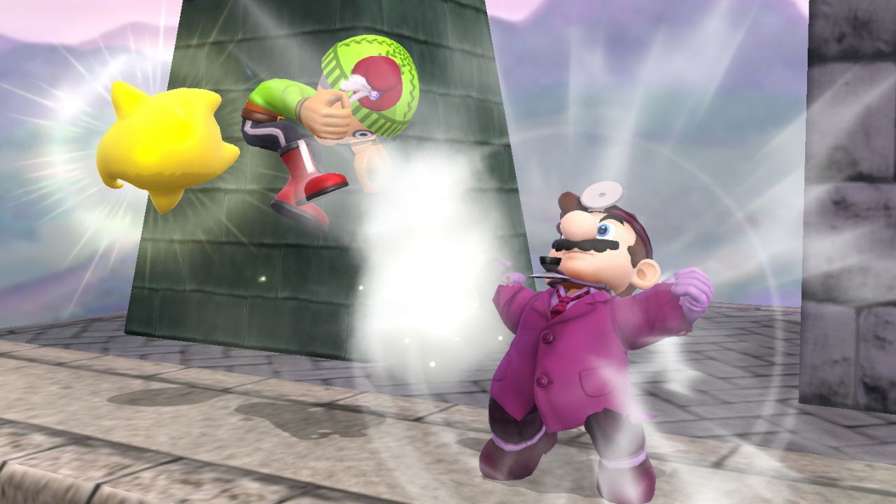 Violet Dr. Mario [Super Smash Bros. (Wii U)] [Mods]