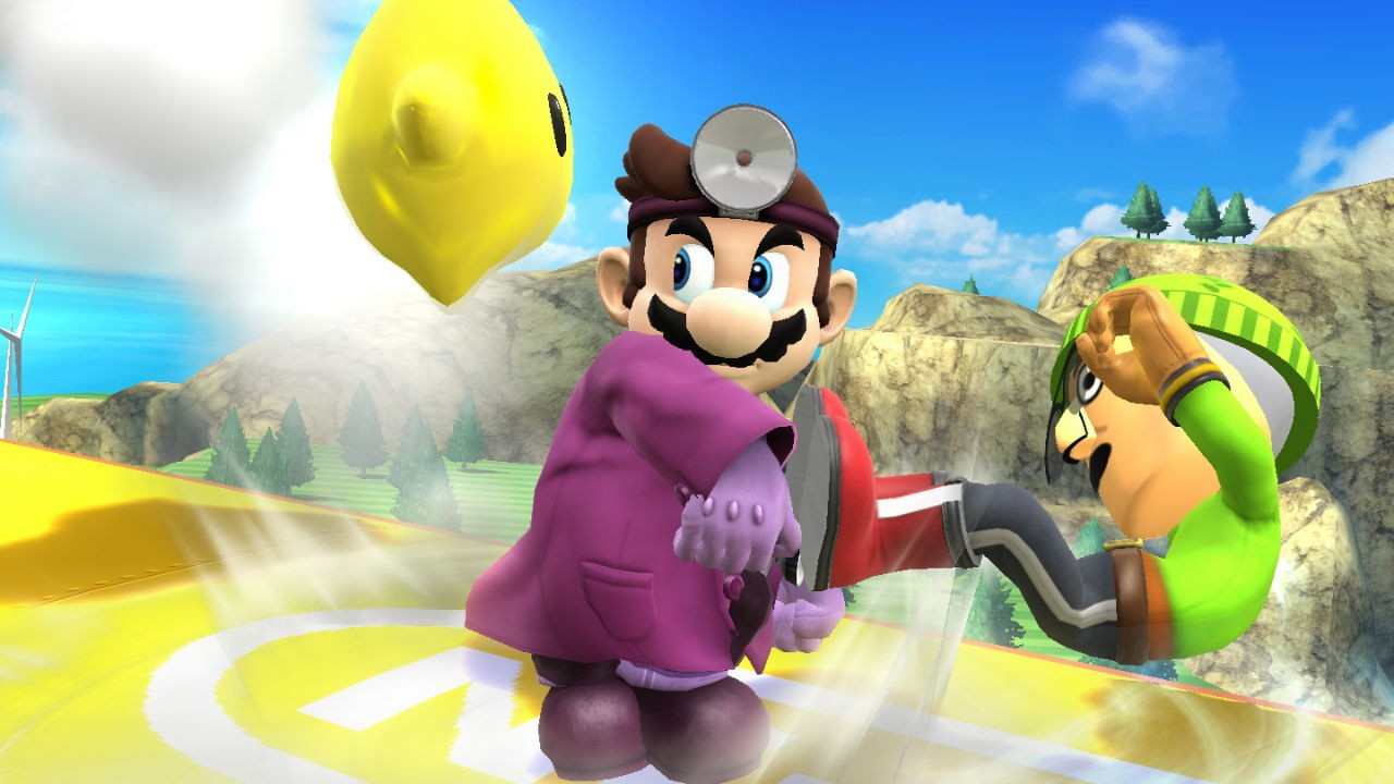 Violet Dr. Mario [Super Smash Bros. (Wii U)] [Mods]