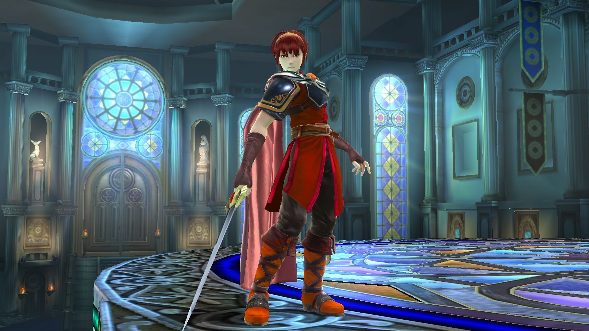 Orange, Red, & Black Marth Recolor (V.2.0) Mod for Super Smash Bros ...