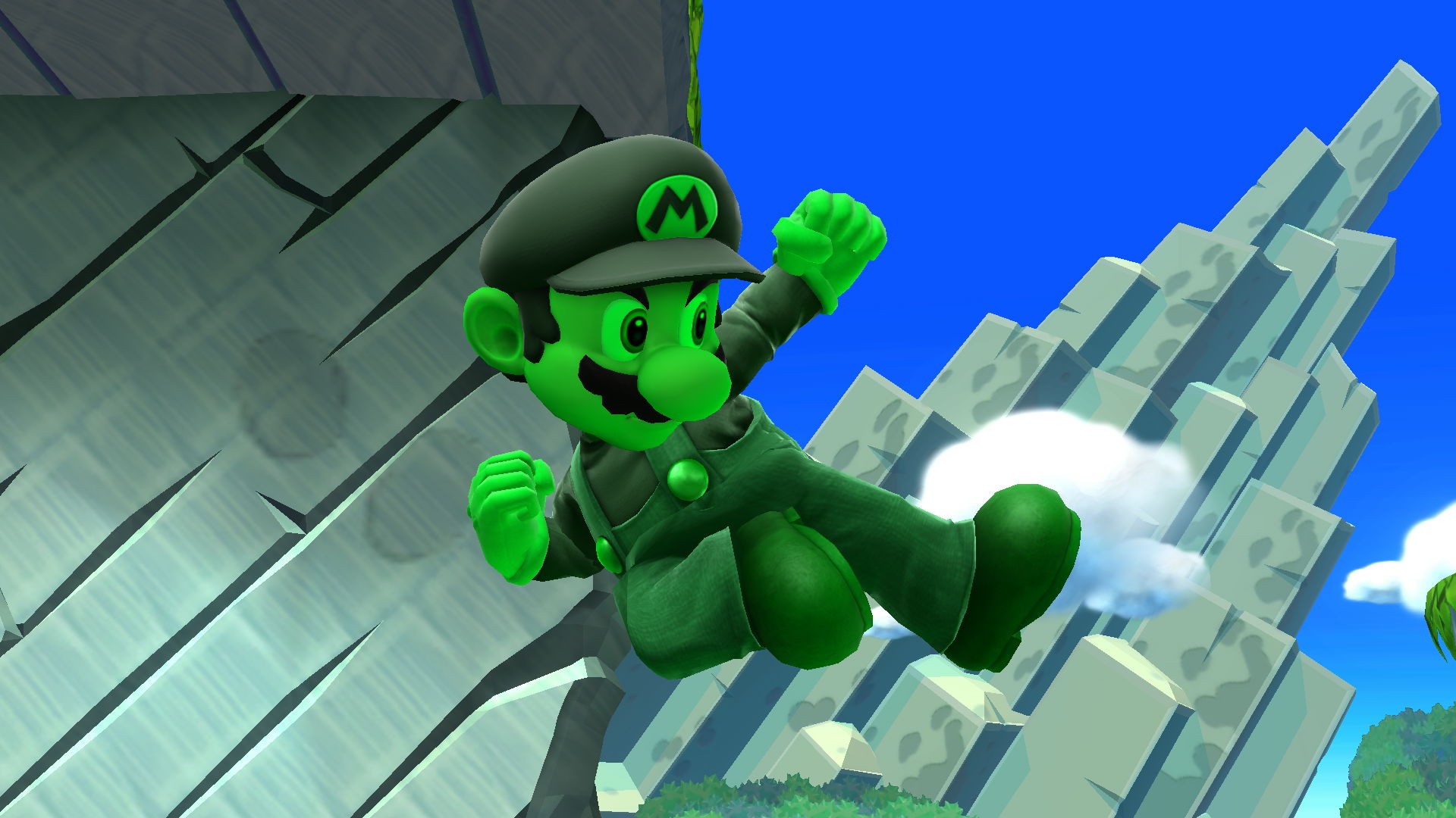 Gameboy Green Mario [Super Smash Bros. (Wii U)] [Mods]