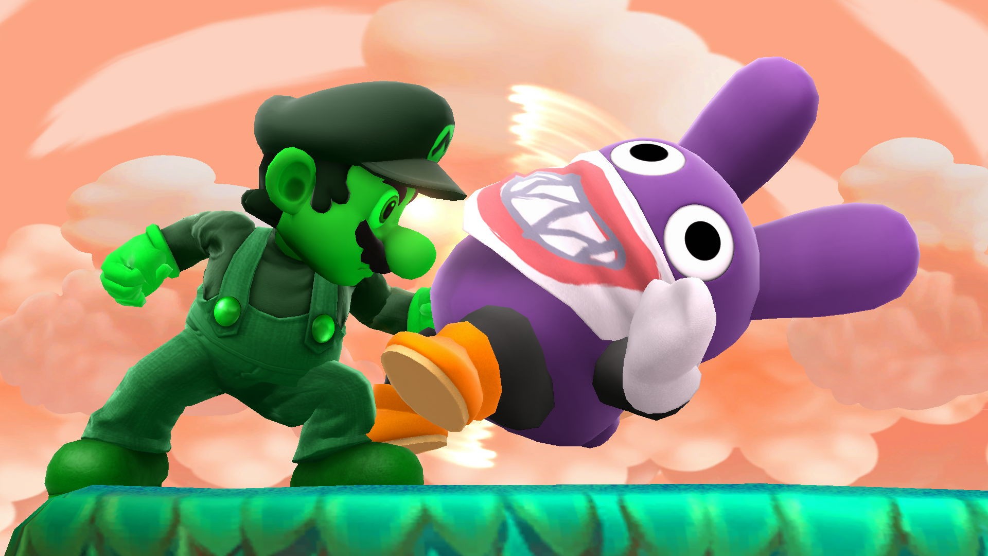 Gameboy Green Mario [Super Smash Bros. (Wii U)] [Mods]