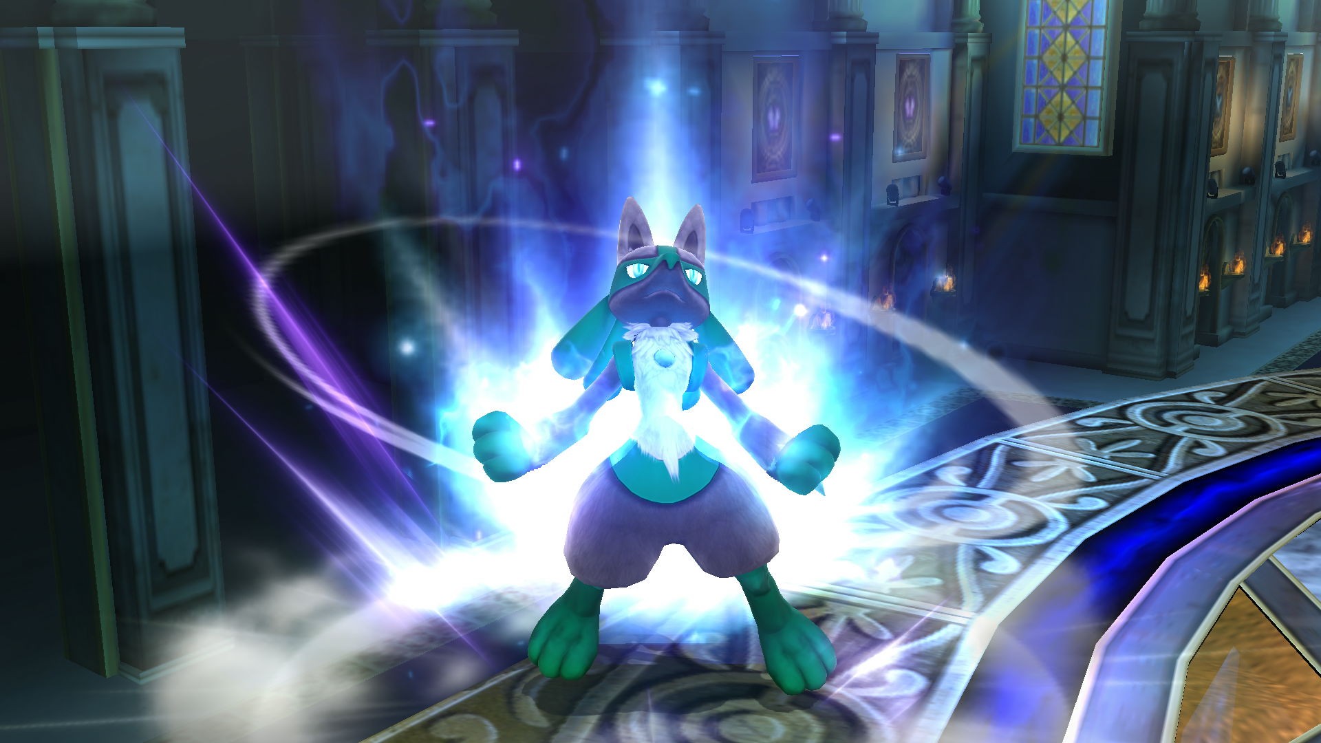 Green & Black Lucario (Hydra Recolor) V1.3 Mod for Super Smash Bros ...