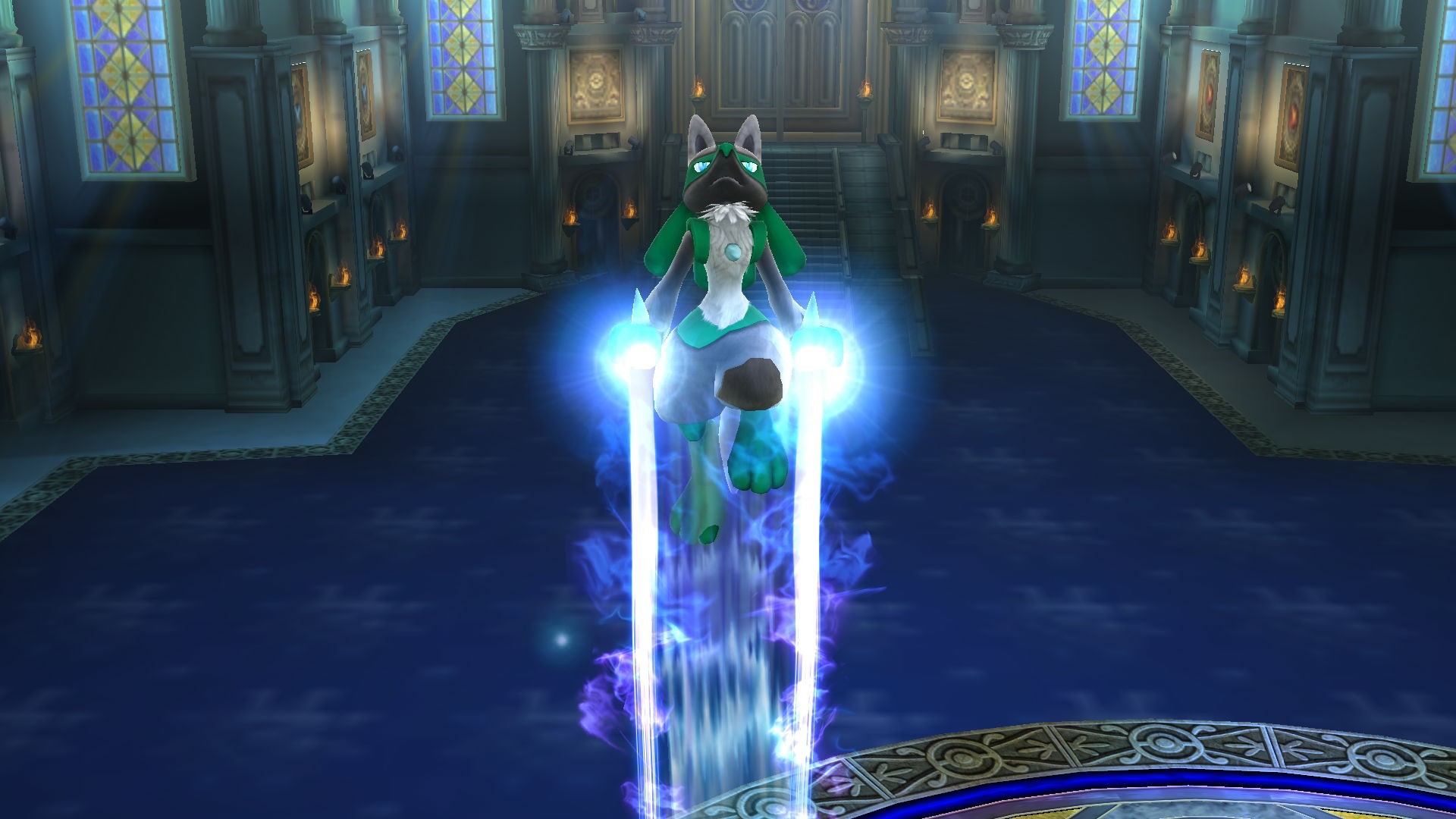 Green & Black Lucario (Hydra Recolor) V1.3 Mod for Super Smash Bros ...