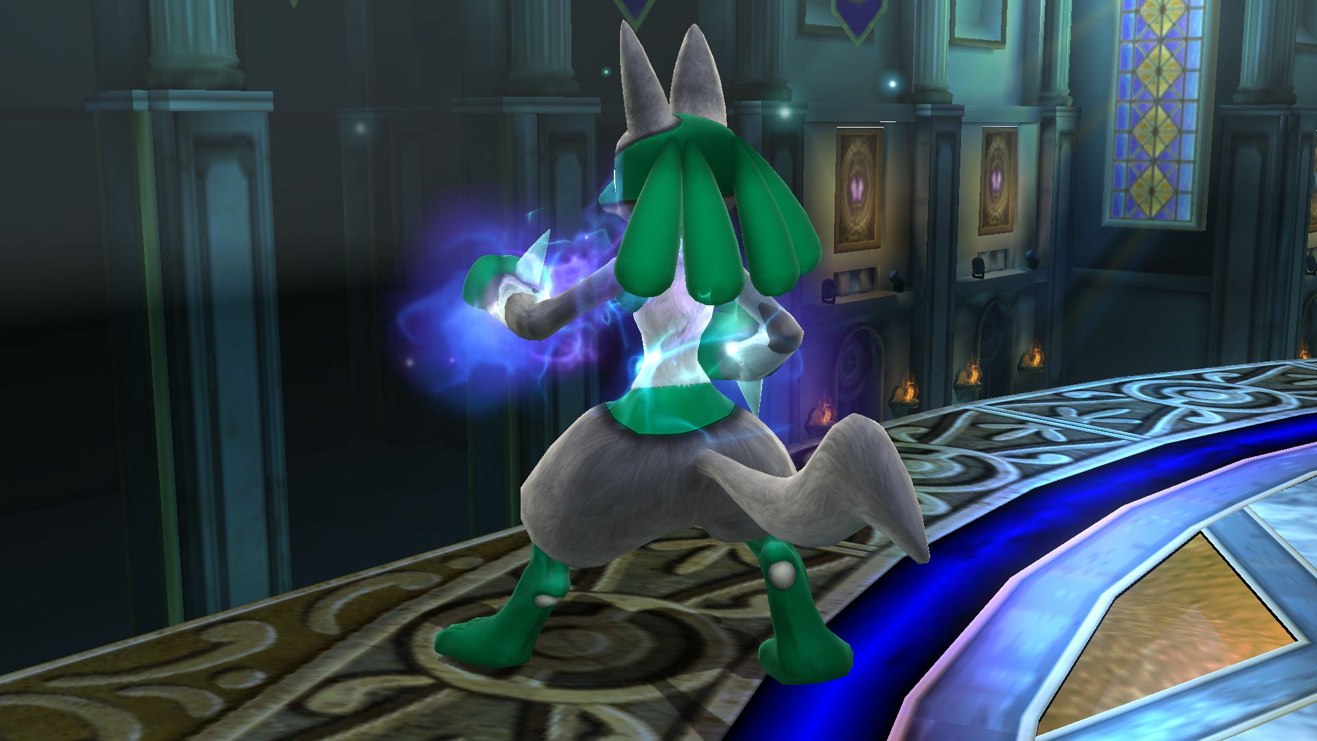 Green & Black Lucario (Hydra Recolor) V1.3 Mod for Super Smash Bros ...