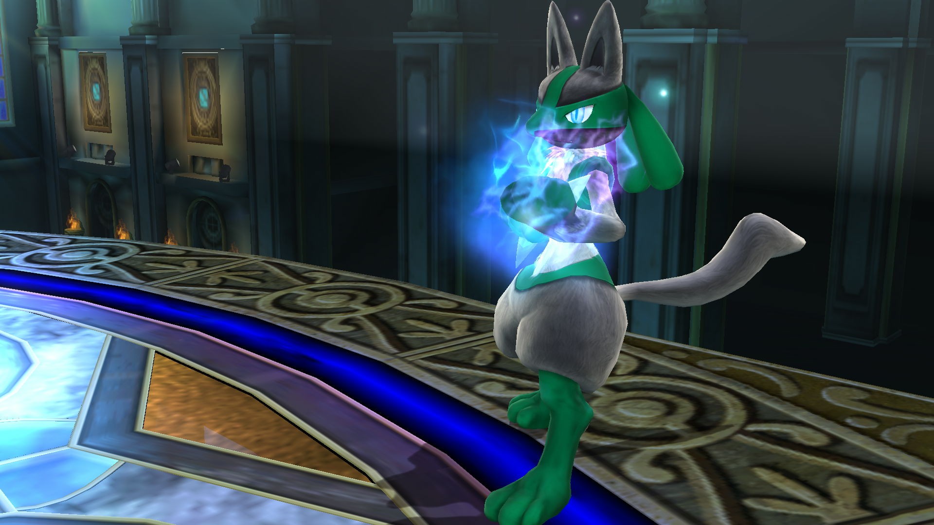 Green & Black Lucario (Hydra Recolor) V1.3 Mod for Super Smash Bros ...