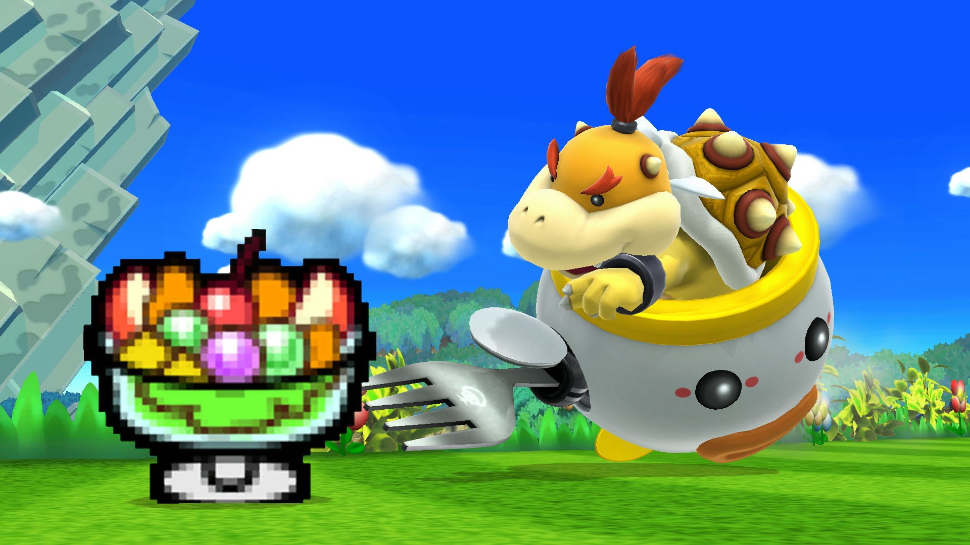 Super Paper Mario Food [Super Smash Bros. (Wii U)] [Mods]