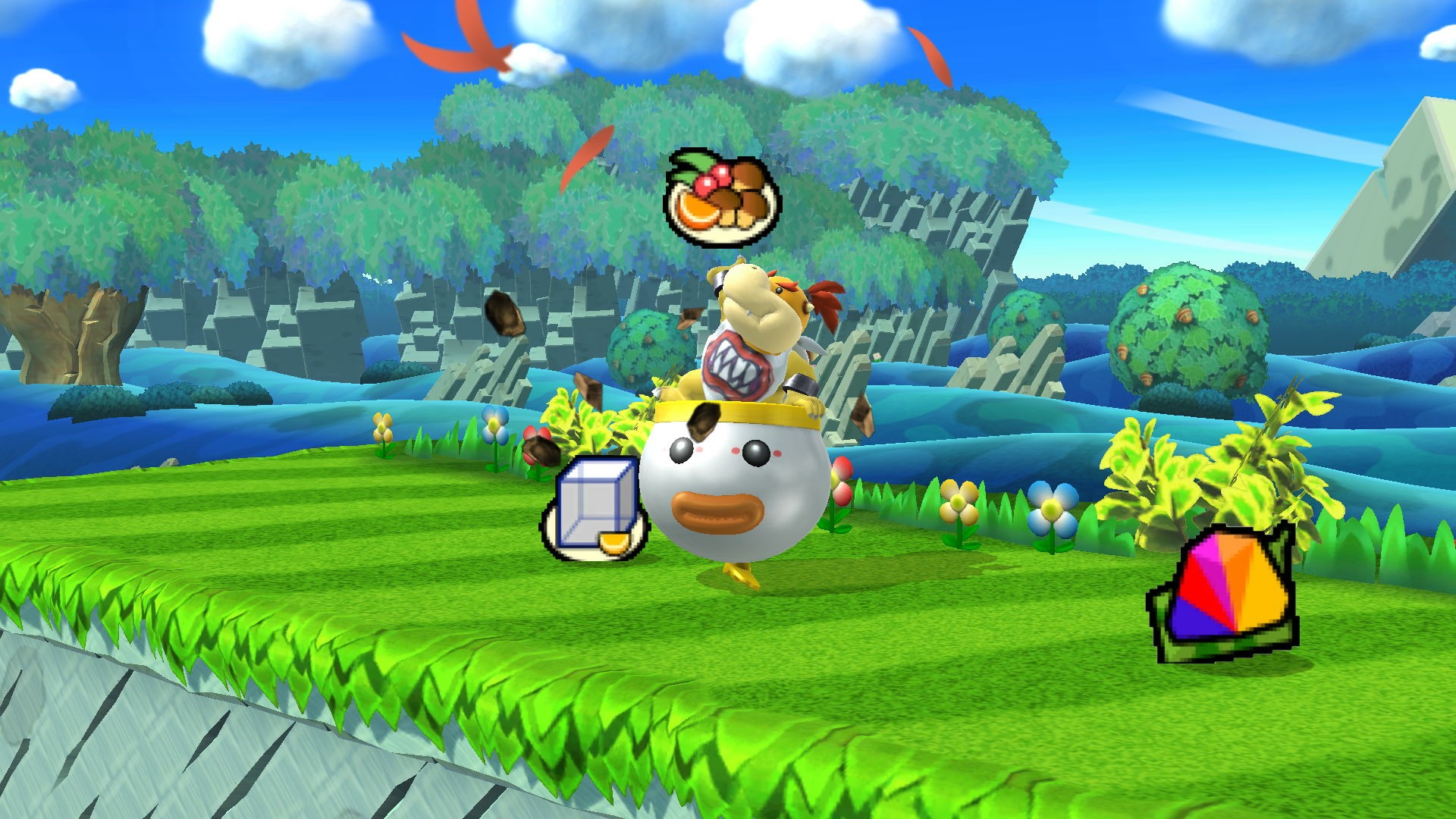 Super Paper Mario Food [Super Smash Bros. (Wii U)] [Mods]