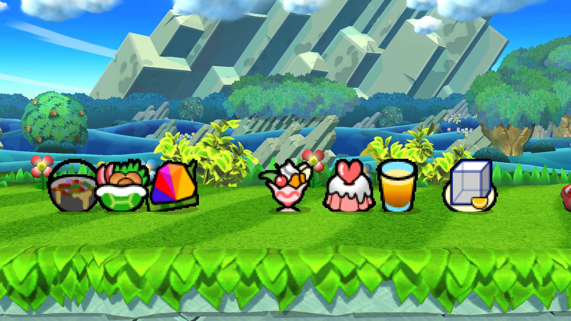 Super Paper Mario Food [Super Smash Bros. (Wii U)] [Mods]