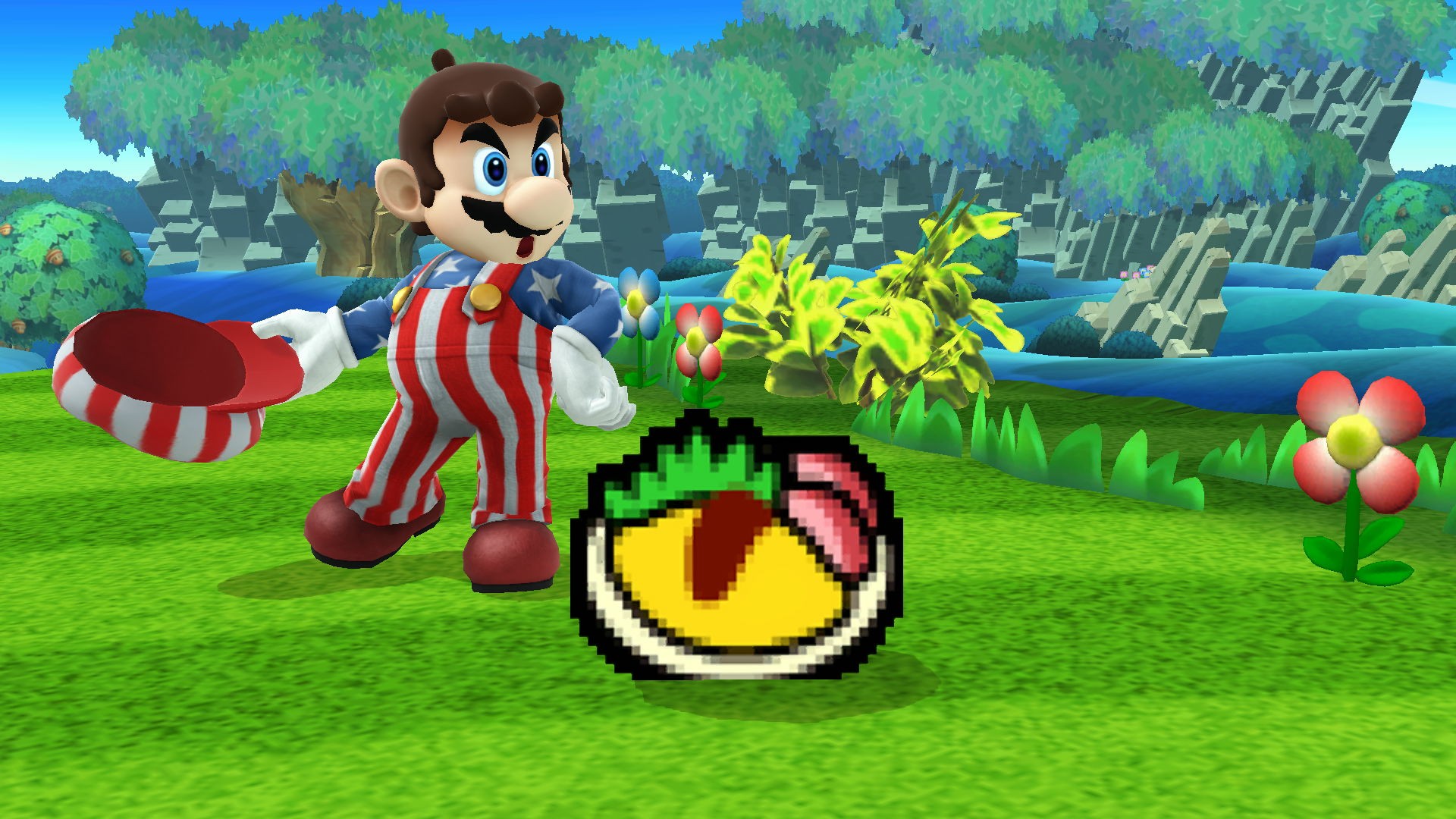 Super Paper Mario Food [Super Smash Bros. (Wii U)] [Mods]