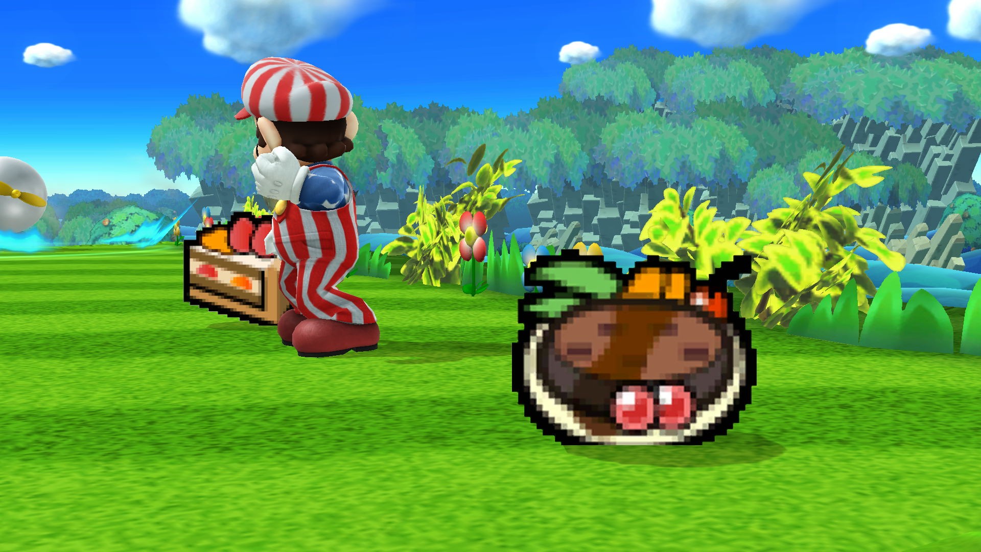 Super Paper Mario Food [Super Smash Bros. (Wii U)] [Mods]