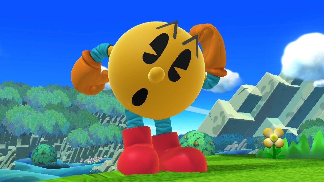 Light Blue Wristband PAC-MAN [Super Smash Bros. (Wii U)] [Mods]