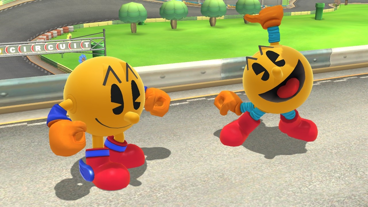 Light Blue Wristband PAC-MAN [Super Smash Bros. (Wii U)] [Mods]