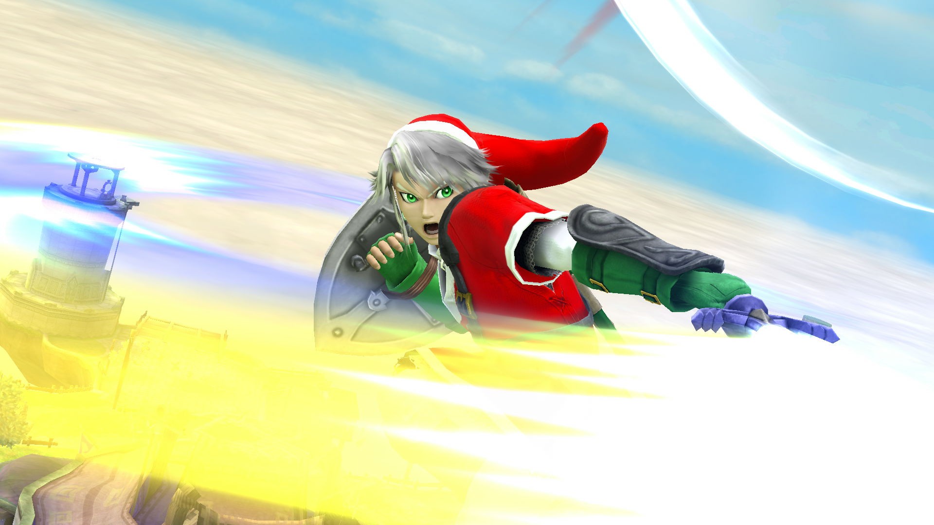 Santa Link (Kinda V2) [Super Smash Bros. (Wii U)] [Mods]