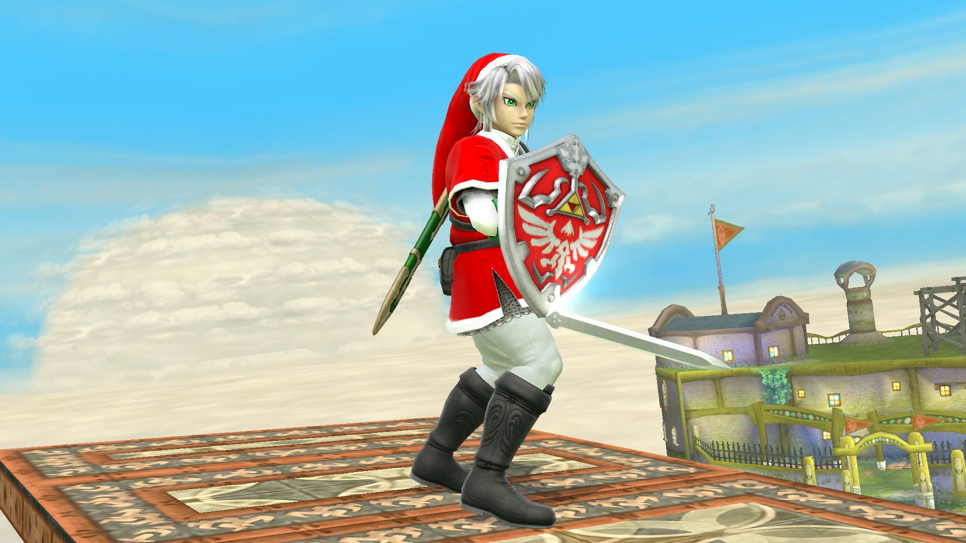 Santa Link (Kinda V2) [Super Smash Bros. (Wii U)] [Mods]