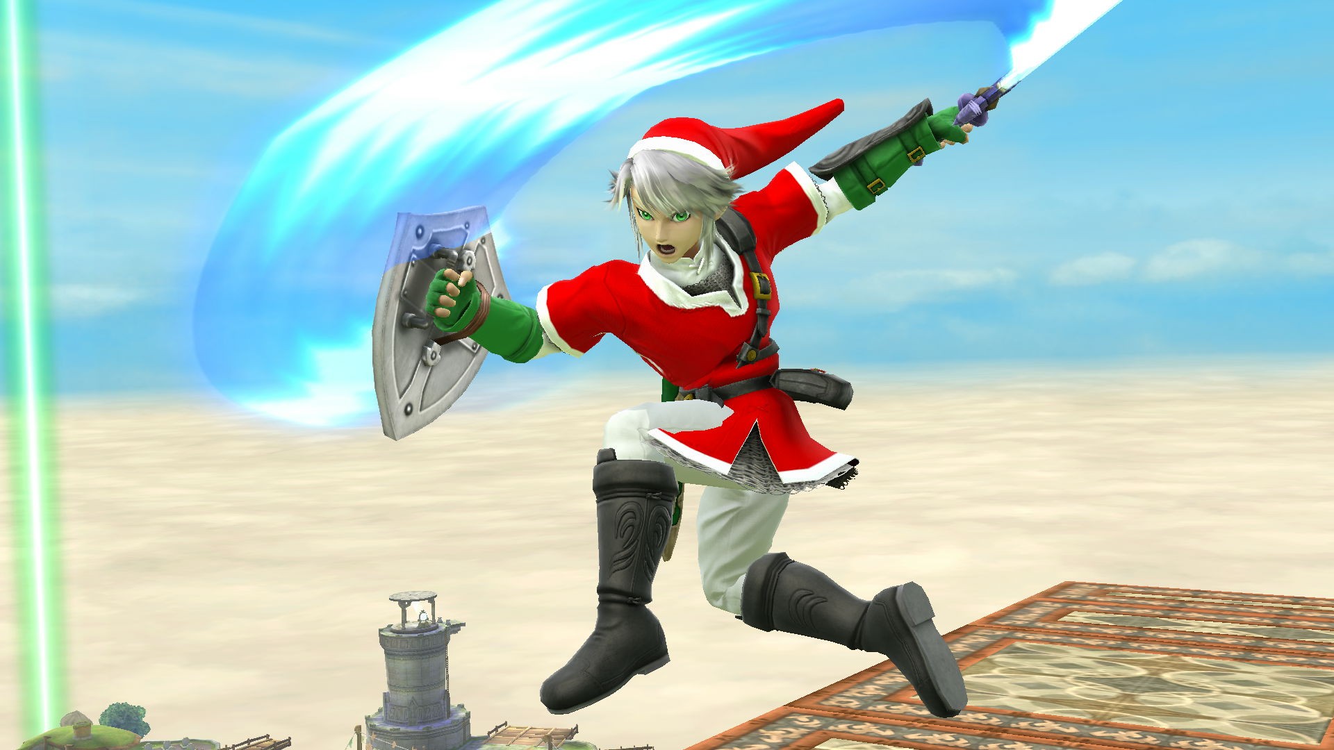 Santa Link (Kinda V2) [Super Smash Bros. (Wii U)] [Mods]
