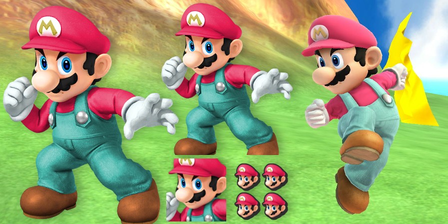 SMW Mario Palette Mod for Super Smash Bros. (Wii U) | SSB4U Mods