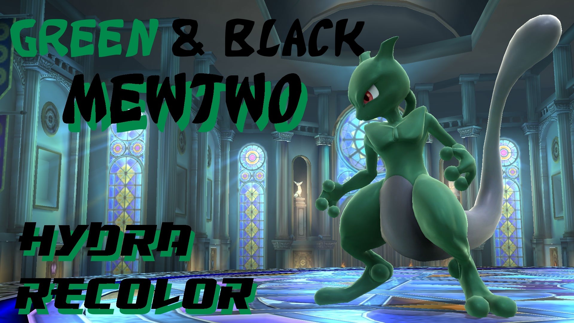 Green & Black Mewtwo (Hydra Recolor) V1.1 [Super Smash Bros. (Wii U ...