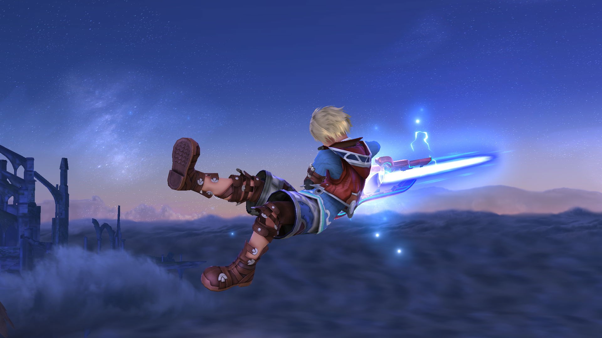 Dark Blue Monado Energy Mod for Shulk [Super Smash Bros. (Wii U)] [Mods]