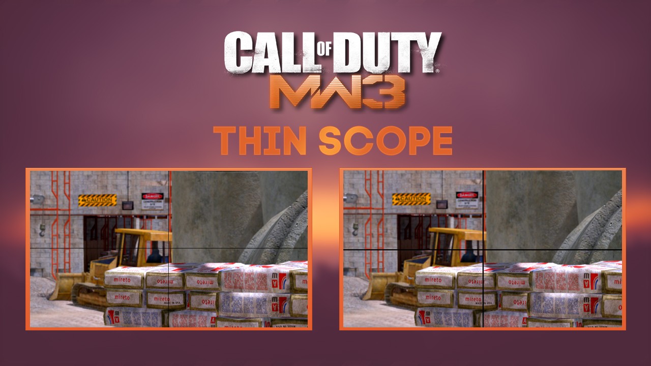 MW3 Thin Scope Mod for Call of Duty: Modern Warfare 3 | CoD:MW3 Mods
