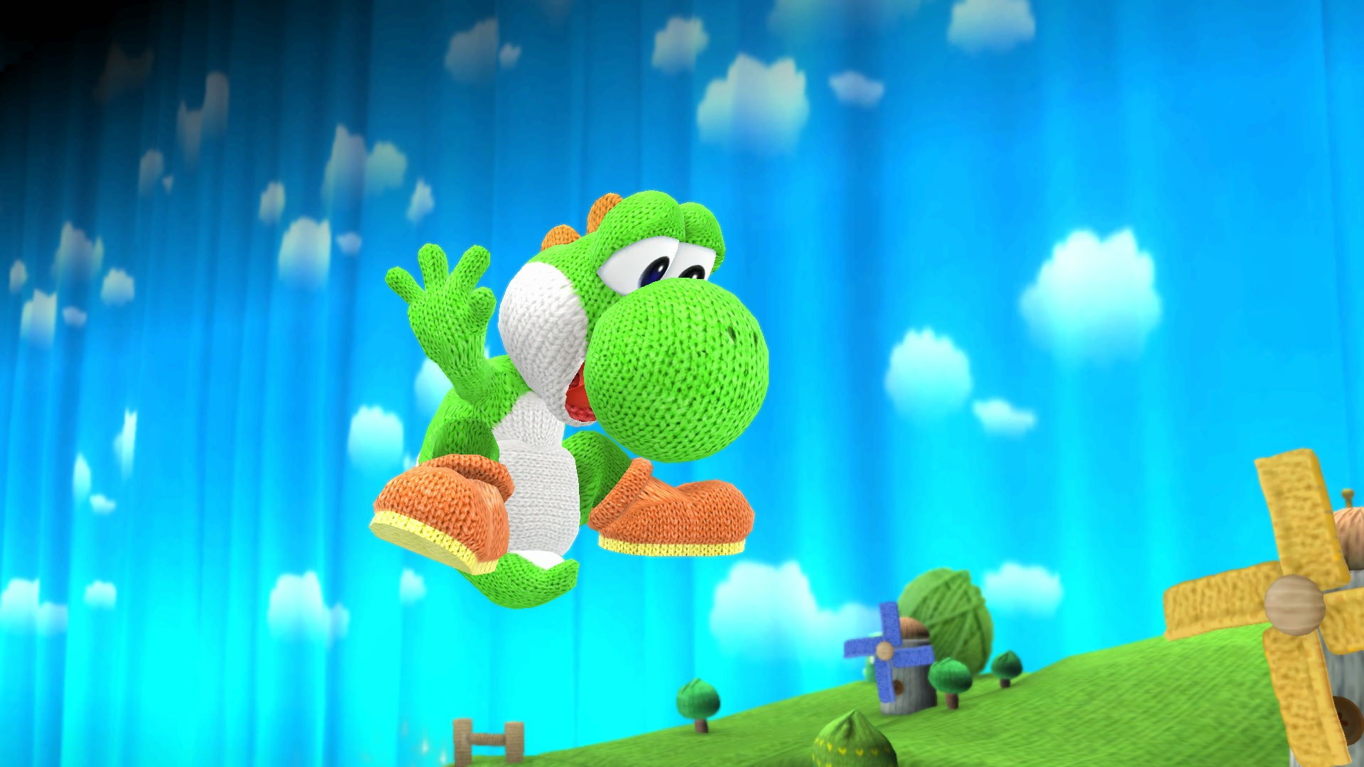 Yoshi Woolly World Inspired Skin - 16 Pack! Mod for Super Smash Bros ...